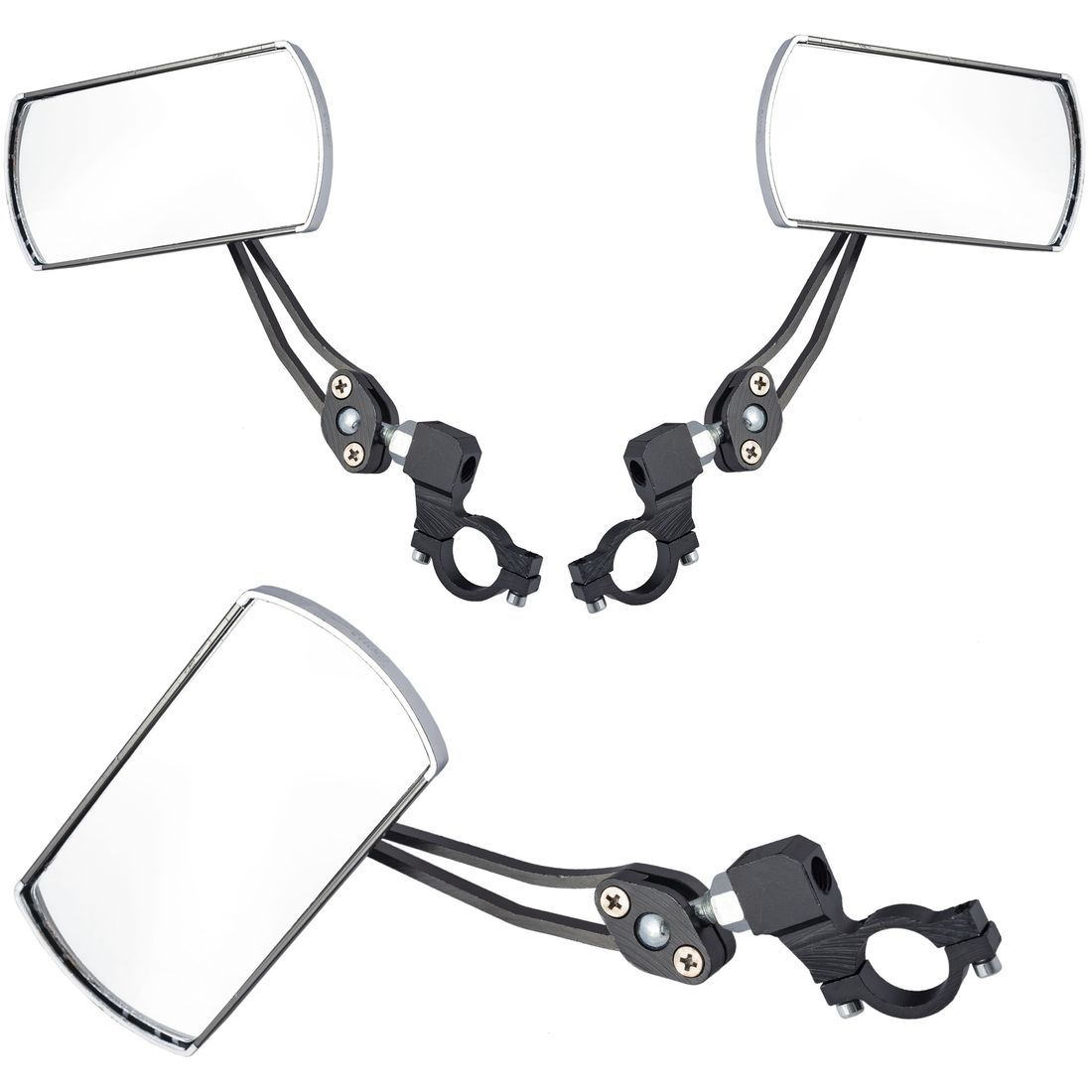 LUSTERKO ROWEROWE ALUMINIOWE REGULOWANE 2 SZTUKI - ERLI.pl