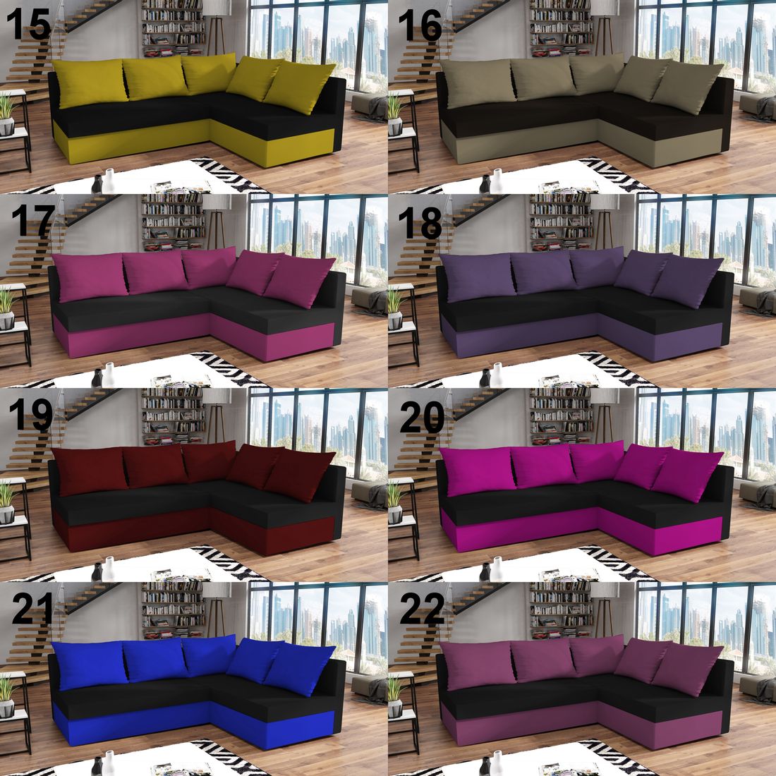 NAROŻNIK MARY- MAŁY, FUNKCJA SPANIA, BEZ BOCZKÓW - ERLI.pl