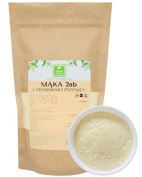 MĄKA Z PRADAWNEJ PSZENICY 2ab 500g x 2 do chleba fodmap na chleb lekka ...