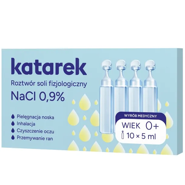 Katarek Roztwór soli fizjologiczny NaCl 0,9%, 10 x 5 ml – 333453500 ...