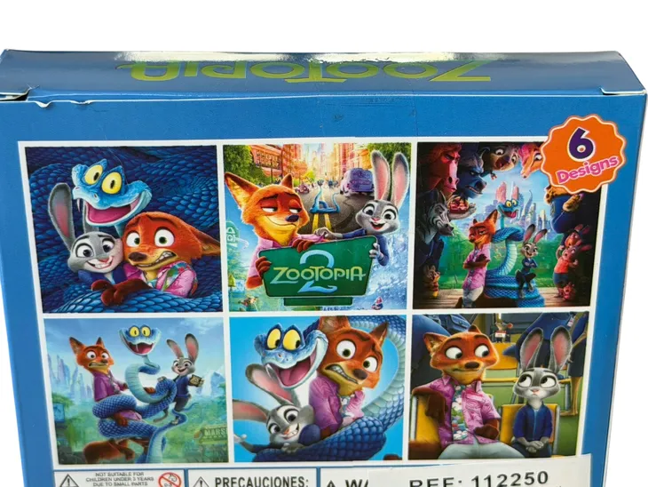 Klocki magnetyczne Zwierzogród Puzzle 3D 6 obrazków dzieci ZOOTOPIA ...
