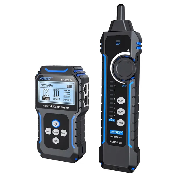 Tester kabli sieciowych LAN PoE pomiar kabla 350m Noyafa NF-8209PRO ...