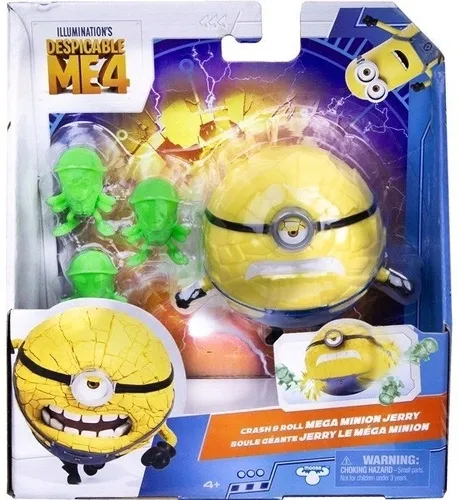MINIONKI DESPICABLE ME 4 CRASH & ROLL MEGA MINION JERRY FIGURKA ...