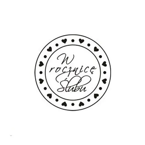 STEMPEL POLIMEROWY W rocznicę ślubu - koło 1 - Agateria – 335688355 ...