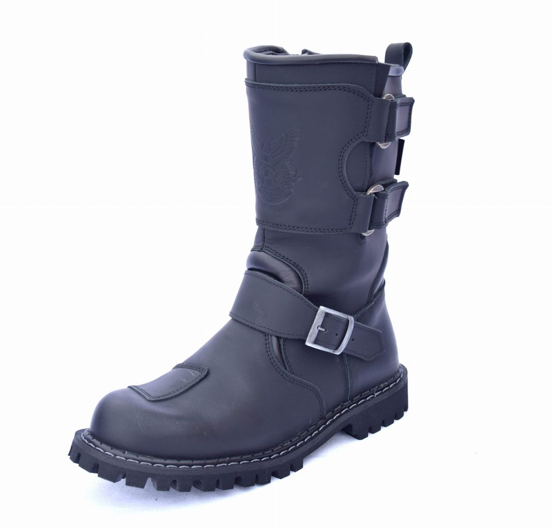 OBUWIE MOTOCYKLOWE BUTY NA CHOPPER RACE BOOTS POLSKIE SKÓRZANE - ERLI.pl