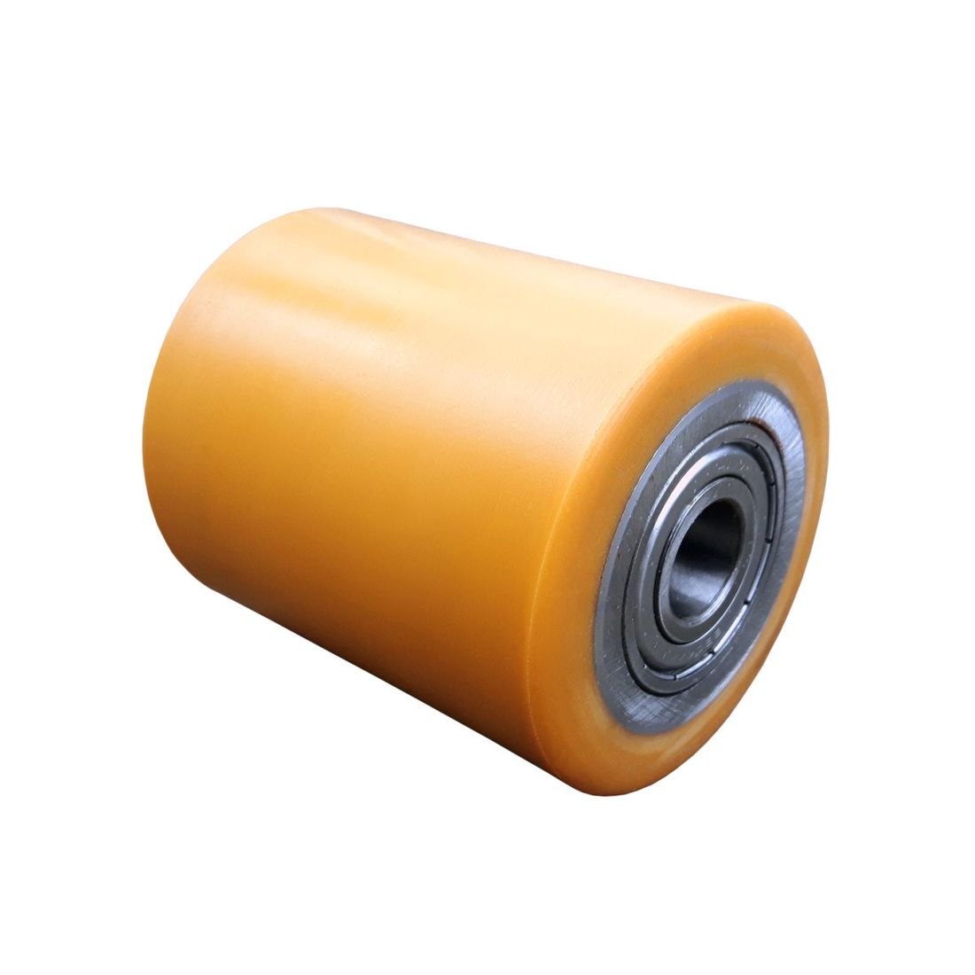 Rolka stalowo - poliuretanowa 82 mm x 100 mm do wózka paletowego - ERLI.pl