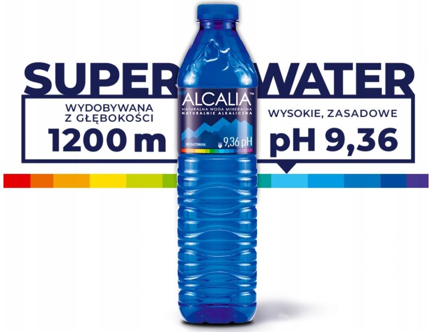 Woda Alcalia Alkaliczna wysokie pH 9,36 - 6x 1,5 l - ERLI.pl