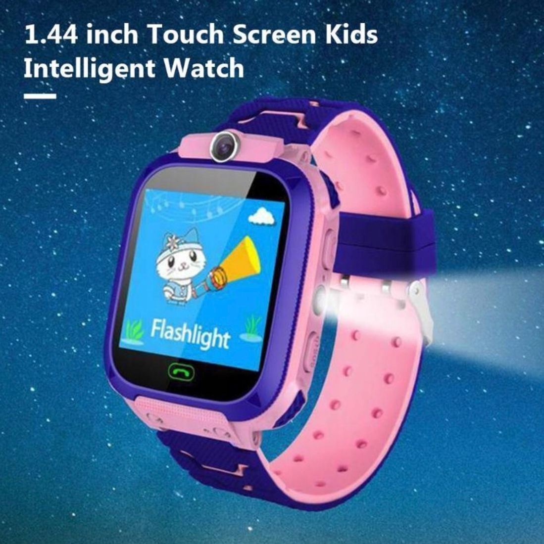 SMARTWATCH Zegarek dla dziecka Q12 SIM PL IP67 różowy - ERLI.pl