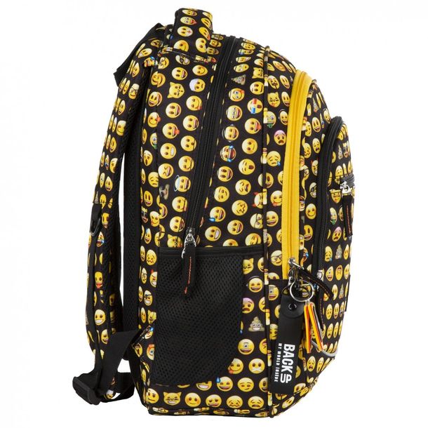 Plecak szkolny młodzieżowy BackUP Emoji EMOTIKONY (PLB2XEM86) - ERLI.pl