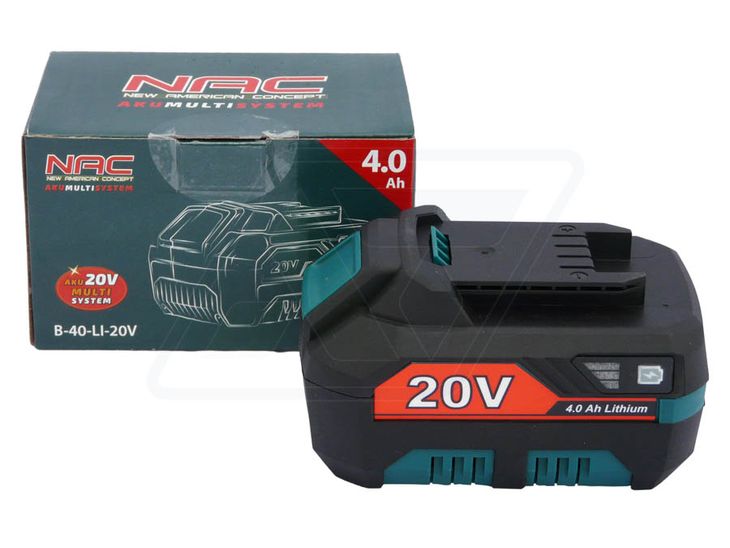 AKUMULATOR DO ELEKTRONARZĘDZI NAC B-40-LI-20V 4 AH 20 V AKUMULTISYSTEM – 64132405 - ERLI.pl