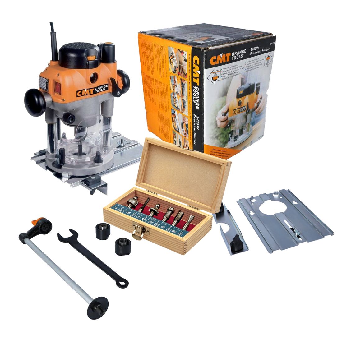 CMT FREZARKA GÓRNOWRZECIONOWA CMT 7E 2400W ZESTAW - ERLI.pl