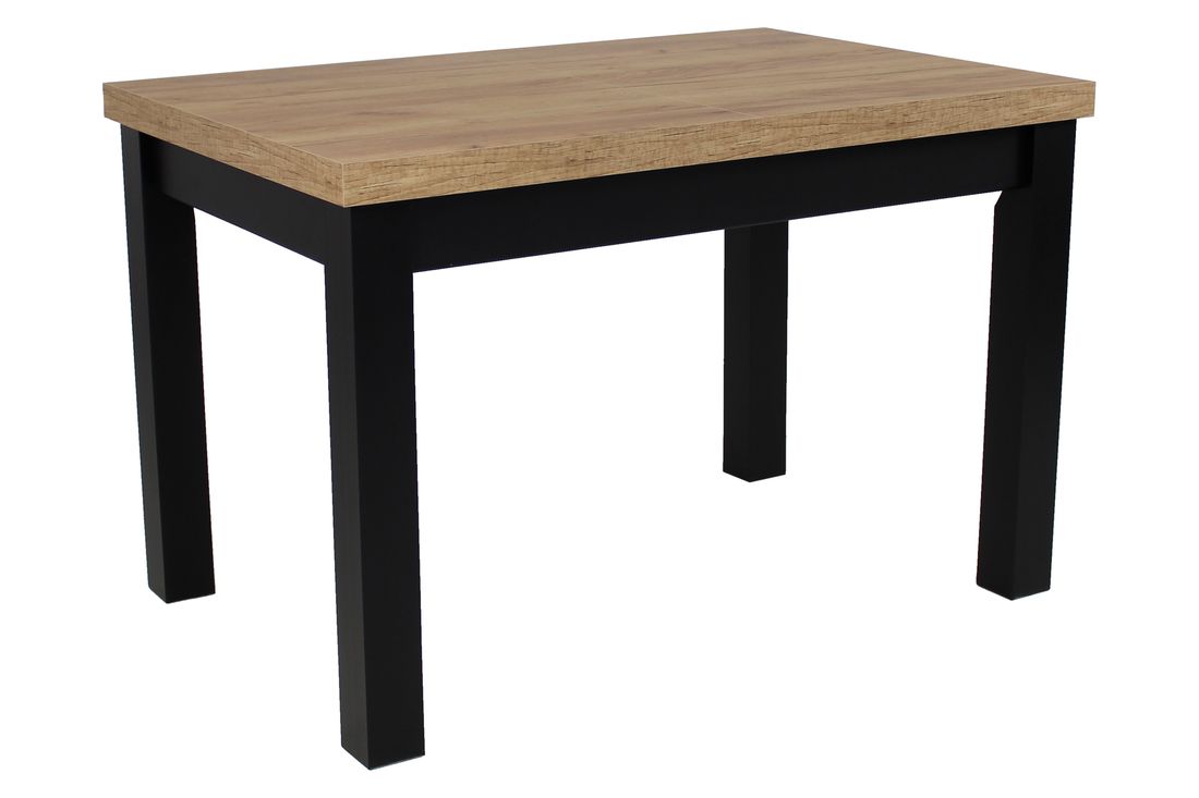 Stół Drewno Blat Laminat 80x120 cm Rozkładany *S-7ś 80x120/160 - ERLI.pl