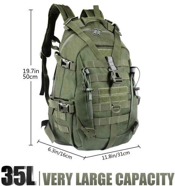 PROF PLECAK TAKTYCZNY WOJSKOWY SURVIVAL ZIELONY 35L 1057 - ERLI.pl