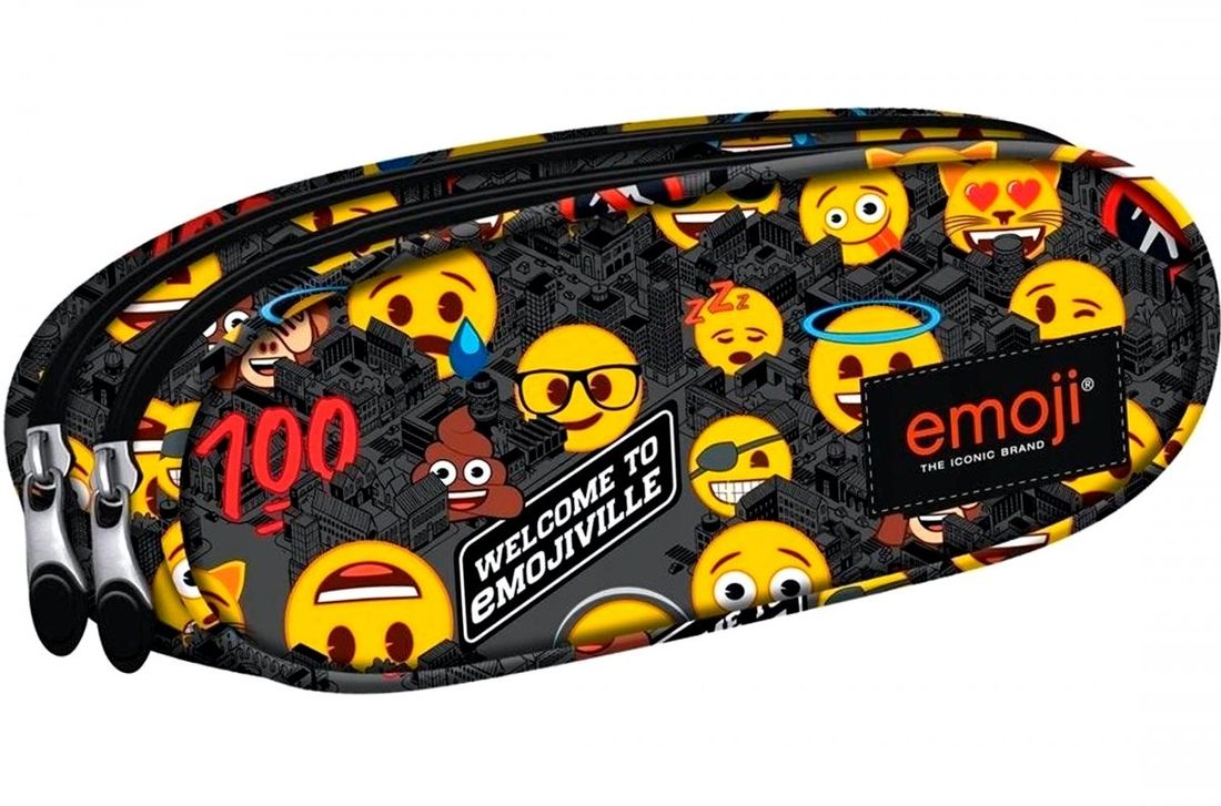 SASZETKA Piórnik EMOJI PU-02 Emotikony EMOTKI - ERLI.pl