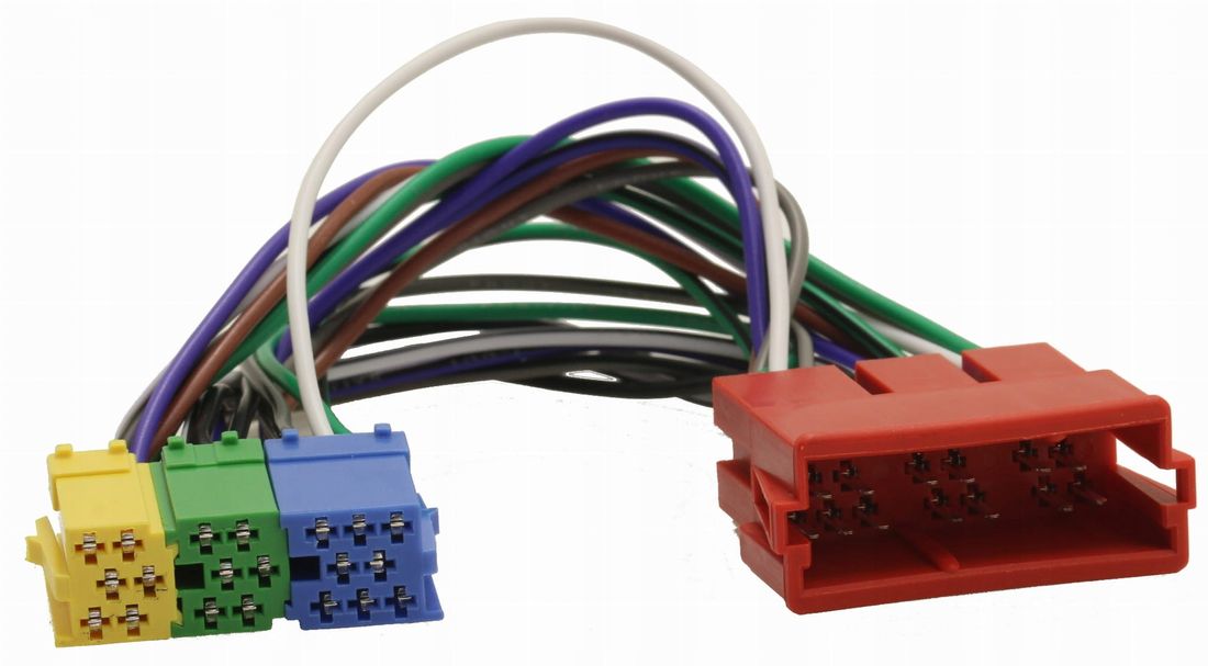 ADAPTER ZŁĄCZE ISO 20 PIN MINI ISO x 3 AUDI VW - ERLI.pl