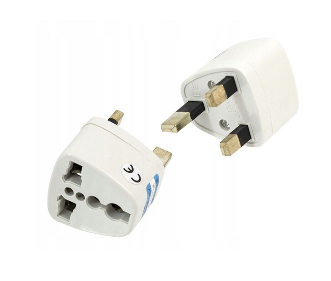 ADAPTER PRZEJŚCIÓWKA UK ANGLIA WTYK PL GNIAZDO - ERLI.pl