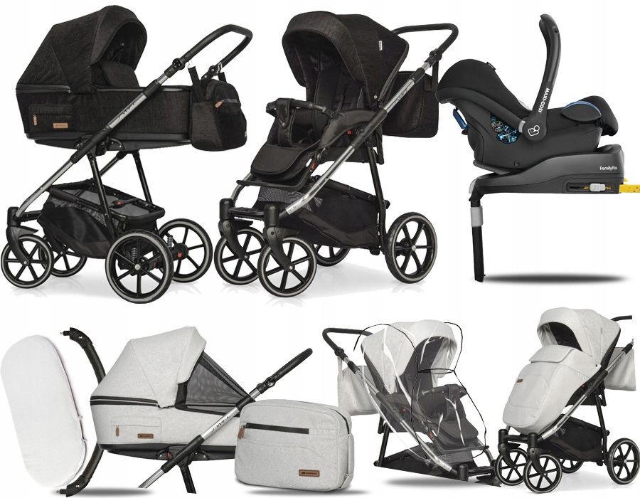 WÓZEK 4W1 RIKO SWIFT PREMIUM 13 | ZESTAW MAXI COSI - ERLI.pl