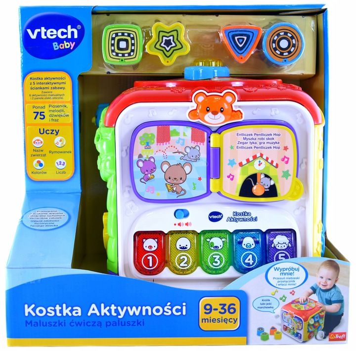 VTECH 60677 INTERAKTYWNA KOSTKA AKTYWNOŚCI - ERLI.pl