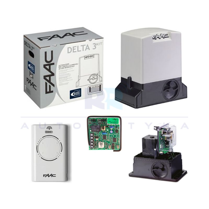 FAAC Zestaw DELTA 3 741 230V do bram przesuwnych do 900 kg - ERLI.pl