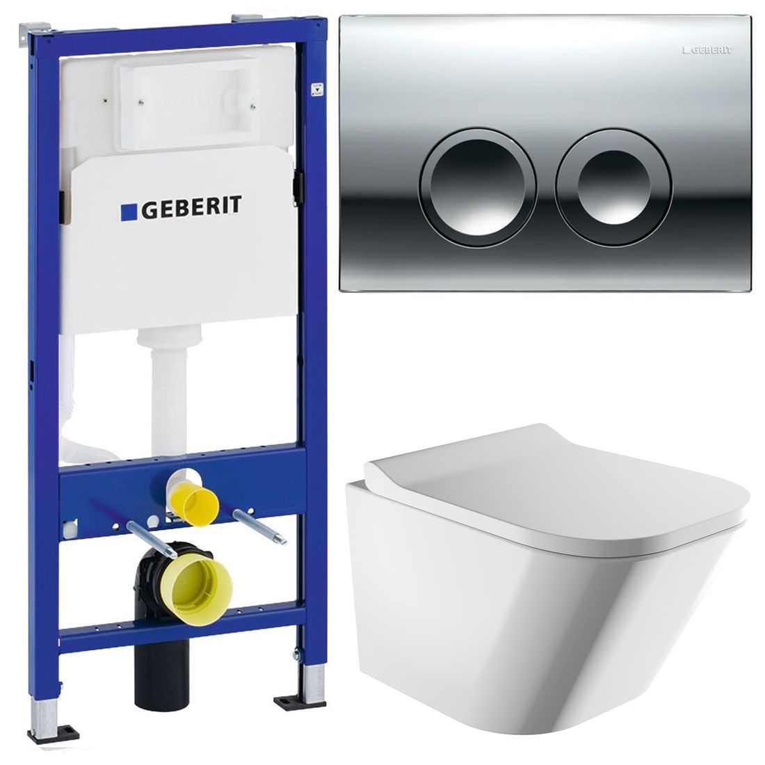 GEBERIT UP100 DELTA STELAŻ ZESTAW PODTYNKOWY WC - ERLI.pl