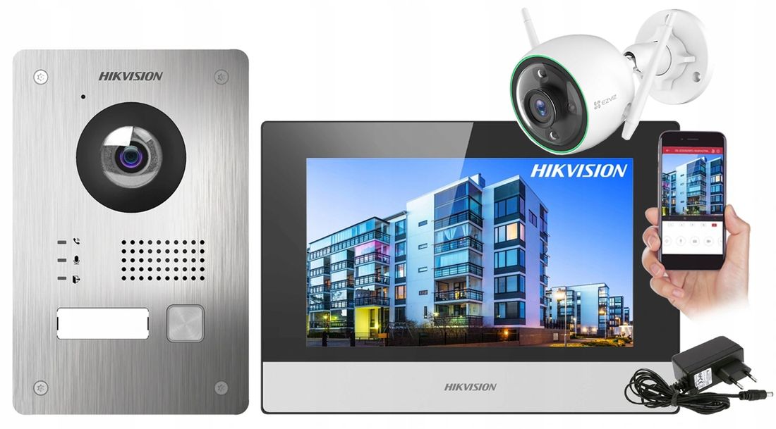 WIDEODOMOFON WiFi Domofon Hikvision Aplikacja CCTV - ERLI.pl