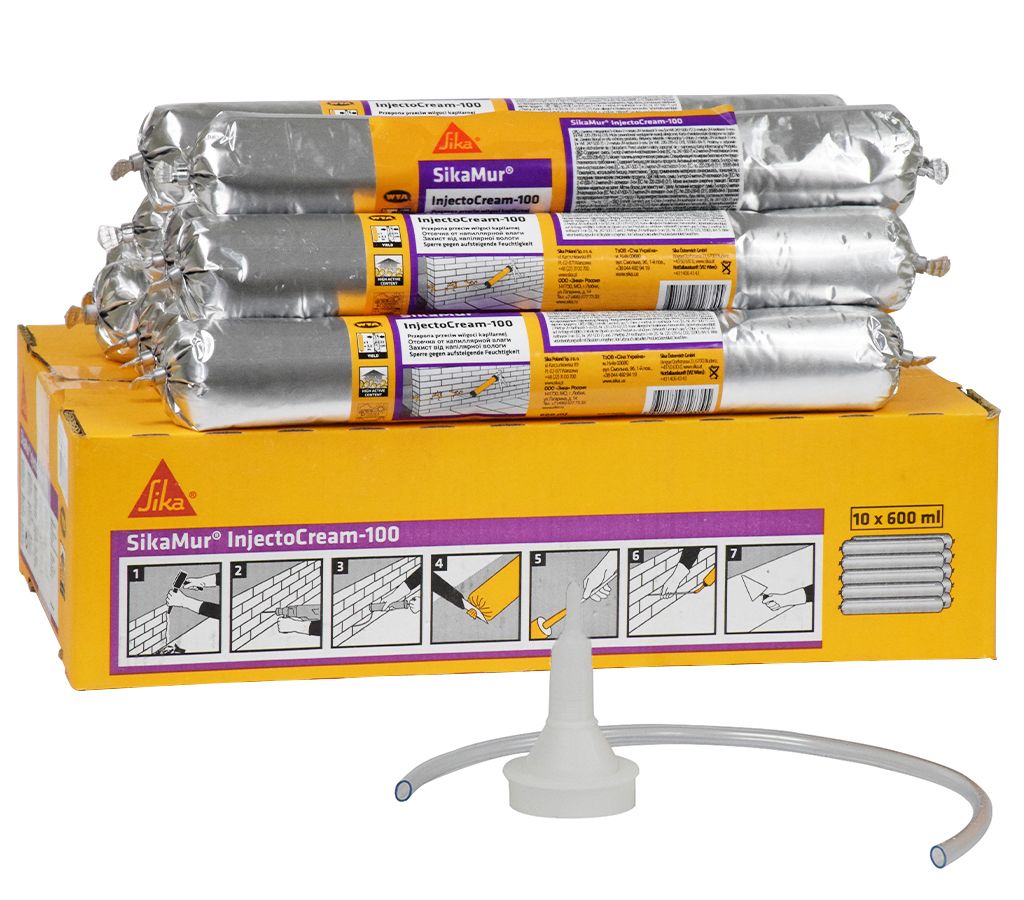 SIKAMUR INJECTOCREAM 100 600ML 10 SZTUK + RĘKAWICZKI + WYCISKACZ - ERLI.pl
