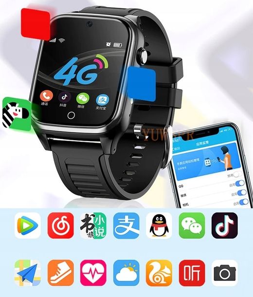 Smartwatch 4G SIM Aparat IP67 Android 9 Wi-Fi GPS - ERLI.pl