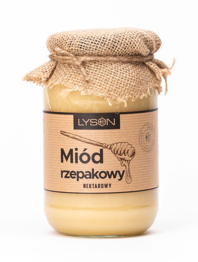 Miód rzepakowy 1,25 kg pasieka Łysoń - ERLI.pl