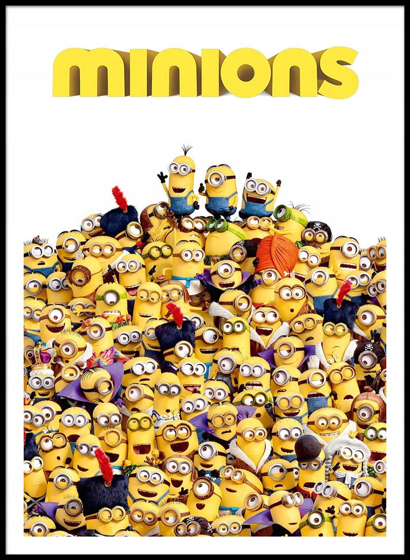 Plakat A4 grafika wzór MINIONKI 02 – 106353239 - ERLI.pl