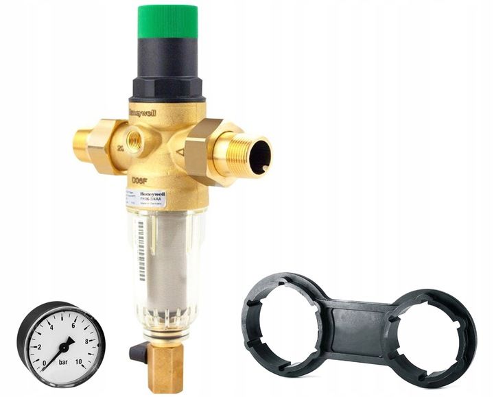 REDUKTOR CIŚNIENIA WODY HONEYWELL 1 CAL + MANOMETR - ERLI.pl
