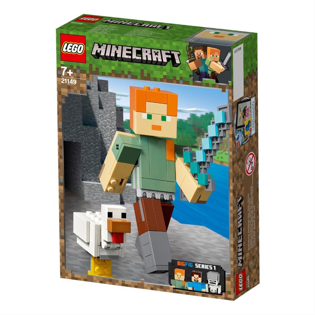 LEGO 21149 Minecraft Figurka Alex z kurczakiem - ERLI.pl