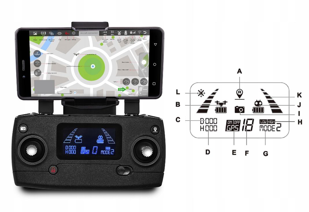 Dron OVERMAX X Bee Drone 9.5 GPS WiFi FPV 4K - ERLI.pl