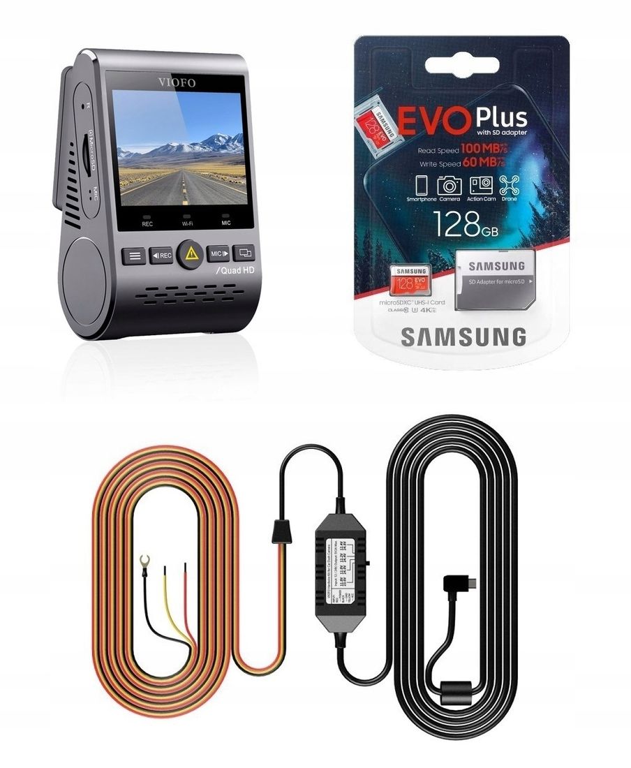 REJESTRATOR VIOFO A129 PLUS-G GPS WIFI+128GB+ACC - ERLI.pl