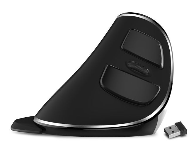 Delux M618PD 2.4GHz, BT 5.0 Pionowa ergonomiczna myszka bezprzewodowa ...
