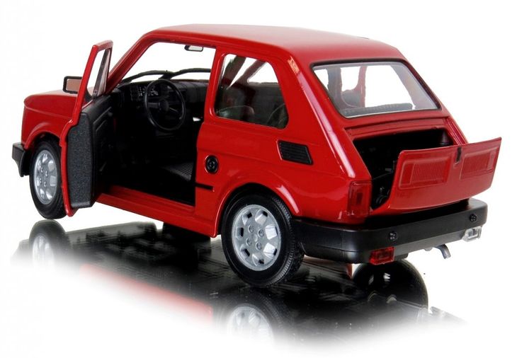 FIAT 126p Duży MALUCH Samochód PRL Auto Welly 1:21 - ERLI.pl