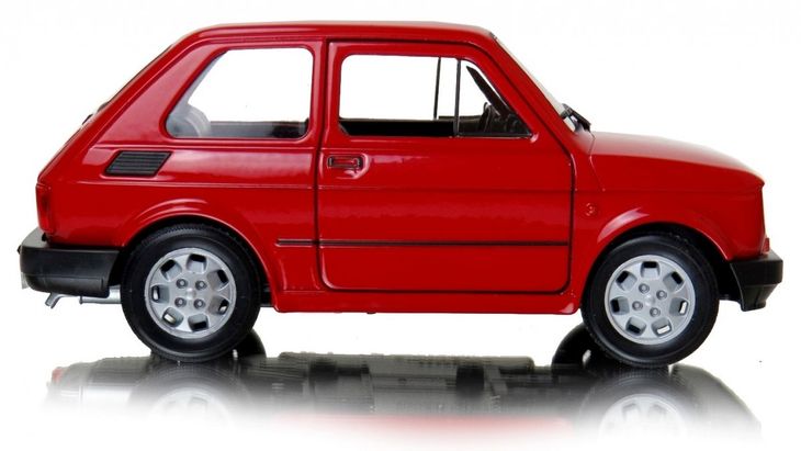 FIAT 126p Duży MALUCH Samochód PRL Auto Welly 1:21 - ERLI.pl