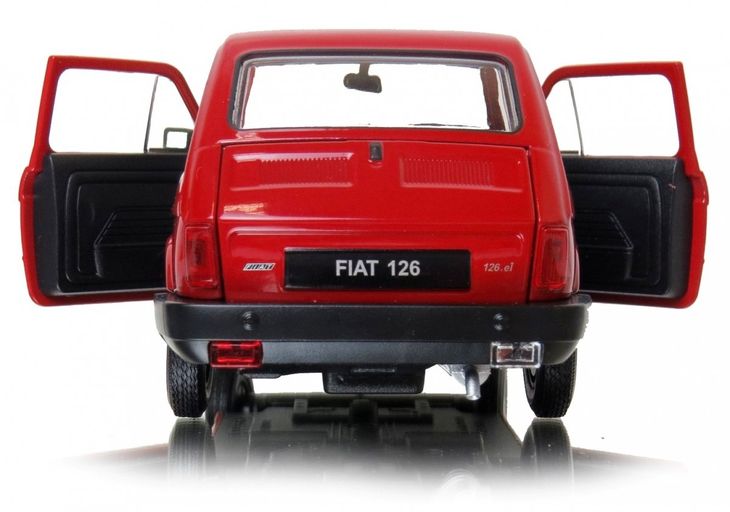 FIAT 126p Duży MALUCH Samochód PRL Auto Welly 1:21 - ERLI.pl
