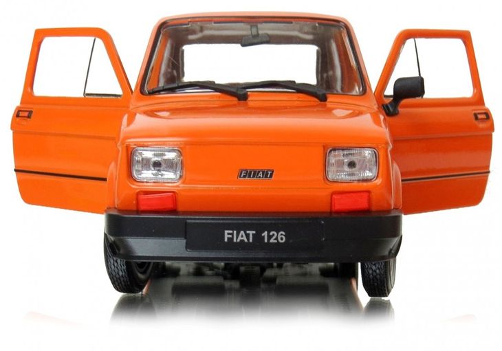 FIAT 126p Duży MALUCH Samochód PRL Auto Welly 1:21 - ERLI.pl