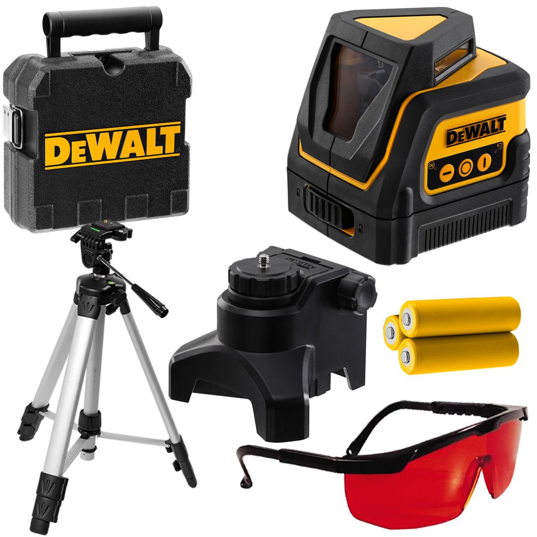 Laser krzyżowy 360 + OKULARY + STATYW DeWALT DW0811 - ERLI.pl