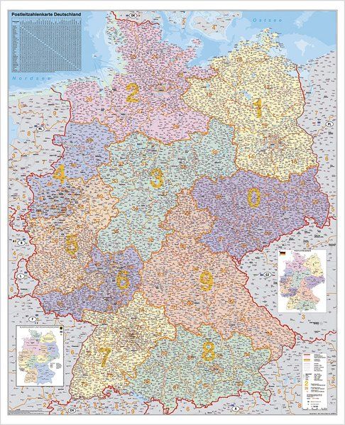 NIEMCY MAPA ŚCIENNA KODOWA KODY POCZTOWE W RAMIE – 57244450 - ERLI.pl NIEMCY MAPA ŚCIENNA KODOWA KODY POCZTOWE W RAMIE – 57244450 - ERLI.pl