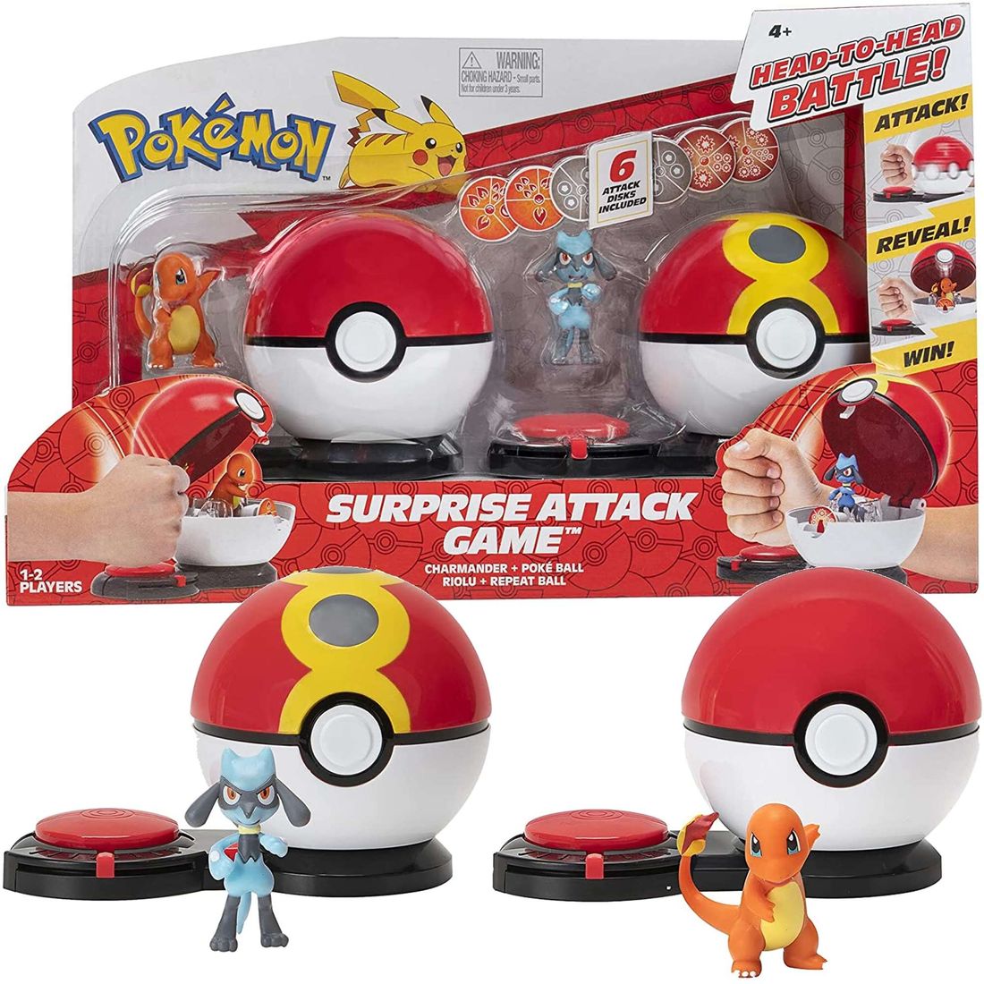 Pokemon Gra Zestaw Charmander i Riolu+ Pokeball - ERLI.pl