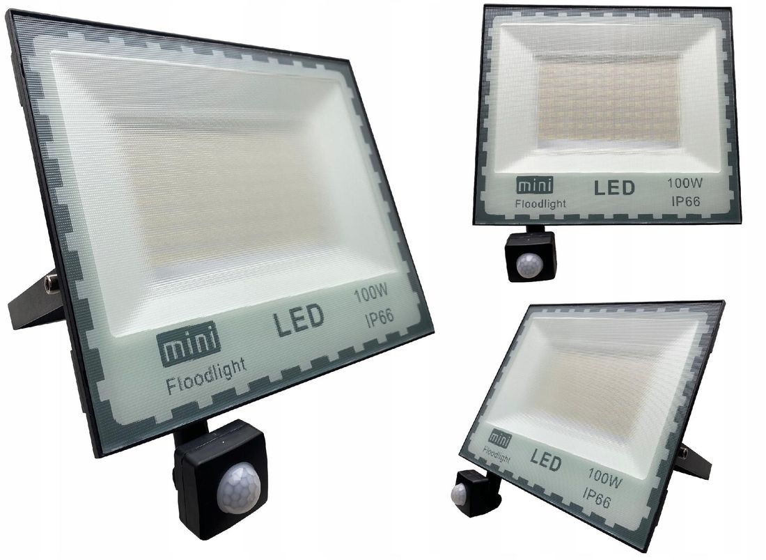 HALOGEN LAMPA NAŚWIETLACZ LED 100W Z CZUJNIK RUCHU - ERLI.pl HALOGEN LAMPA NAŚWIETLACZ LED 100W Z CZUJNIK RUCHU - ERLI.pl