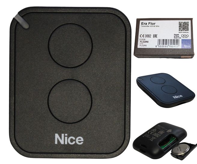 Pilot do bramy NICE FLO2RE 433MHz + Instrukcja - ERLI.pl