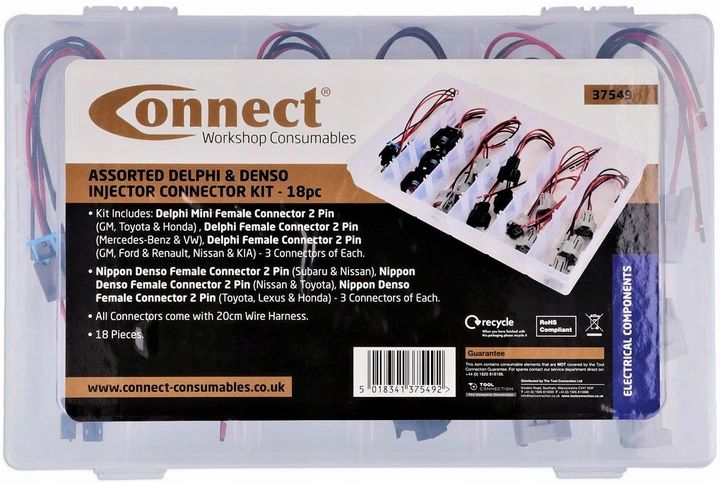 Connect Consumables DELPHI DENSO konektory wtryskiwaczy zestaw 18 szt ...