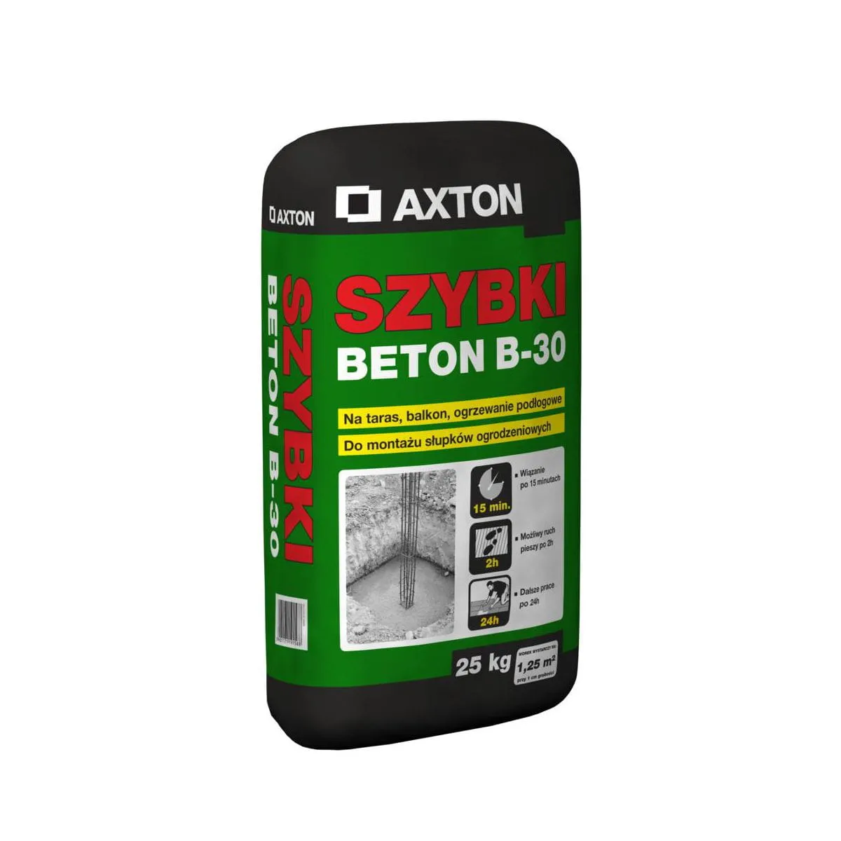 Wylewka betonowa SZYBKI BETON B-30 25 kg AXTON - ERLI.pl