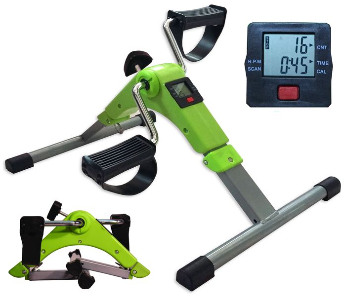 Mini rowerek do ćwiczeń rower stacjonarny z licznikiem - ERLI.pl