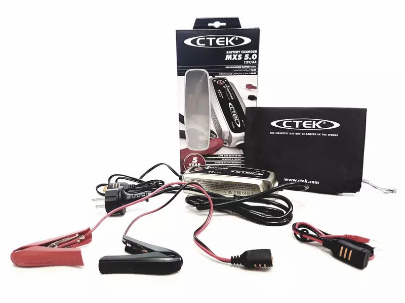 CTEK PROSTOWNIK ŁADOWARKA MXS 5.0 12V 5A 56-998 – 121128106 - ERLI.pl