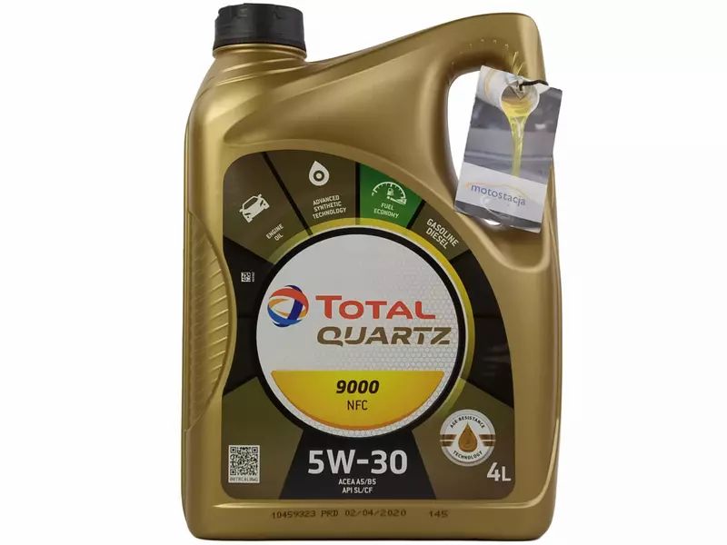 TOTAL QUARTZ 9000 NFC 5W30 A5/B5 API SL/CF 4L - ERLI.pl