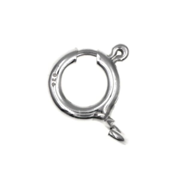 Zapięcie srebrne okrągłe typu federing 8 mm, próba 925 - ERLI.pl