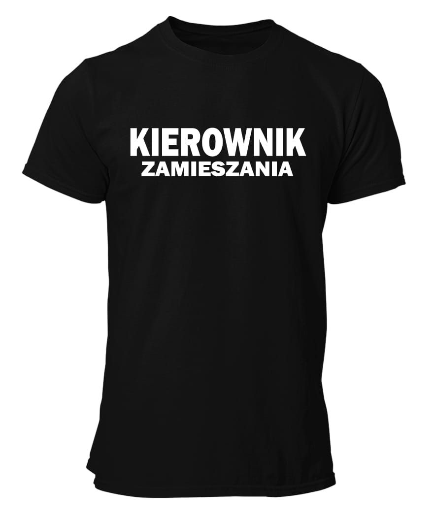 Koszulka męska z napisem KIEROWNIK ZAMIESZANIA - ERLI.pl Koszulka męska z napisem KIEROWNIK ZAMIESZANIA - ERLI.pl